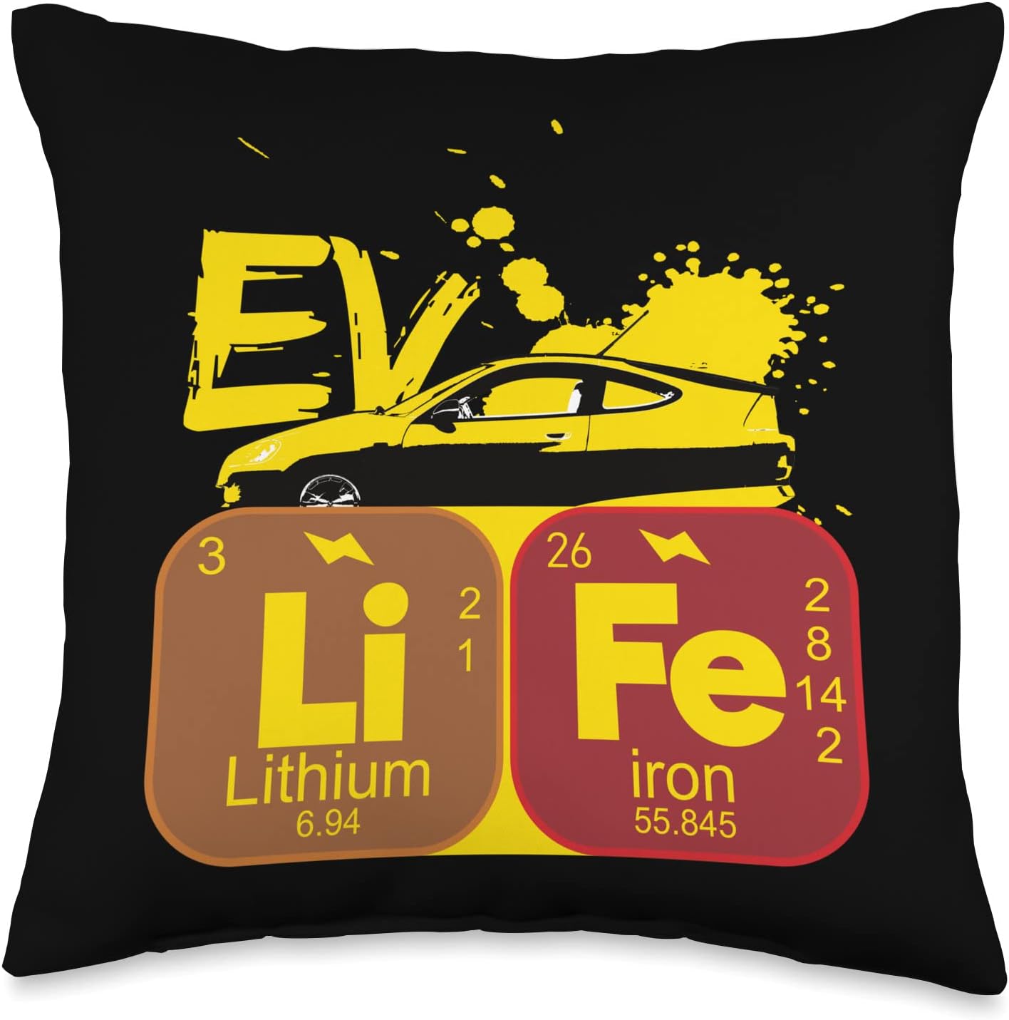 Amazon.com: Electric Powered EV Cars Trucks Funny EV Car Life Periodic ...