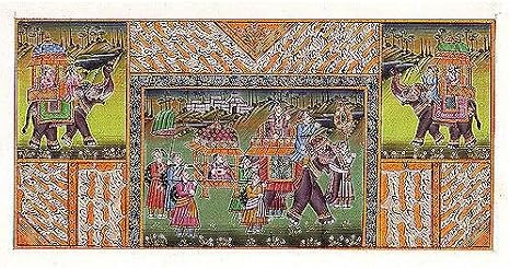 Amazon.com: Indian Paintings Miniatures Art & Water Color Drawings ...
