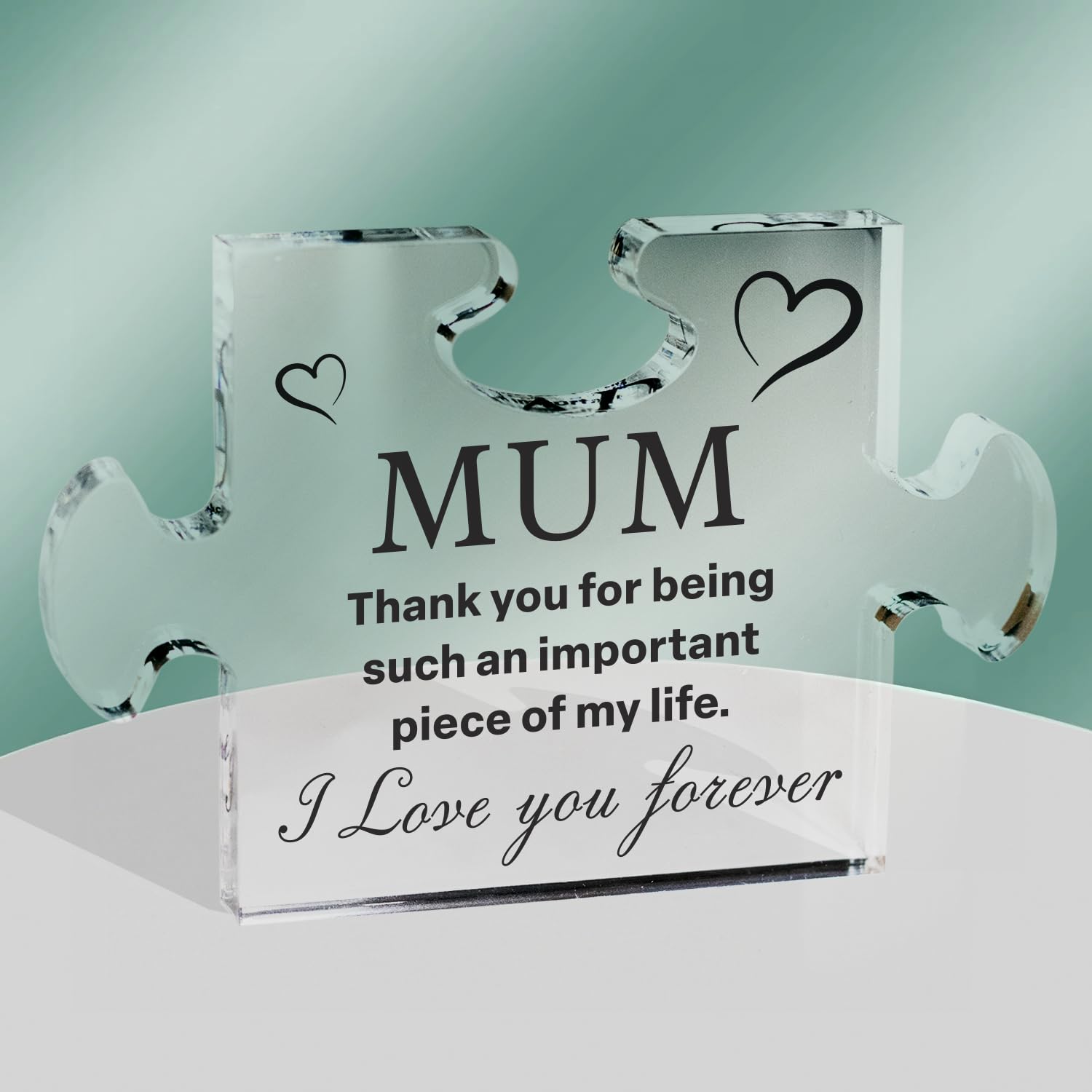 SC Products Mum Puzzle Piece Gift | 11x7cm Acrylic Mum Plaque Sentimental Gifts For Mum | Mum ...
