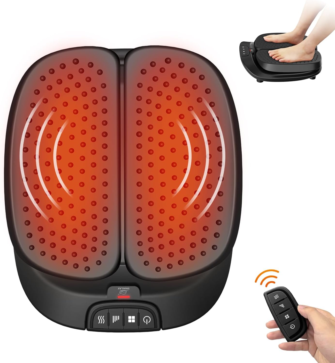 Amazon.com: Snailax Vibration Foot Massager with Heat,Remote Control ...
