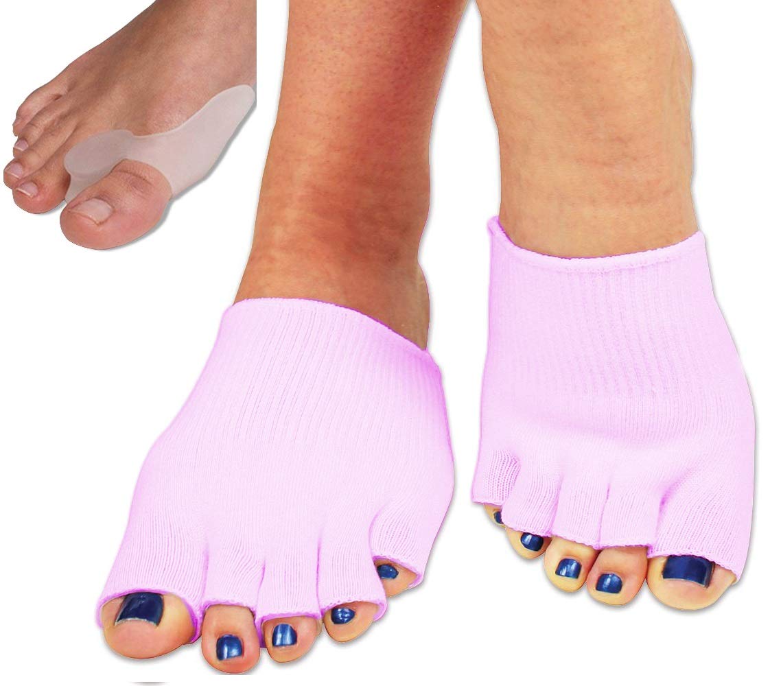 Amazon.com: Bcurb Toe Gel Socks Moisturizes Skin Gel Lined Toes ...