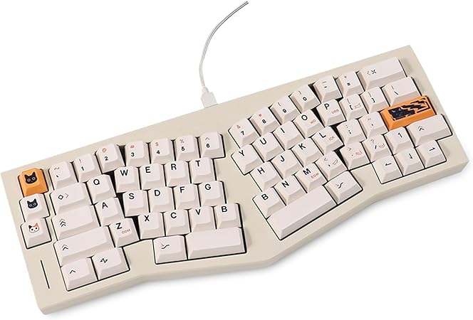 Amazon.com: WEIKAV A67 Ergonomic Mechanical Keyboard Alice Mechanical ...