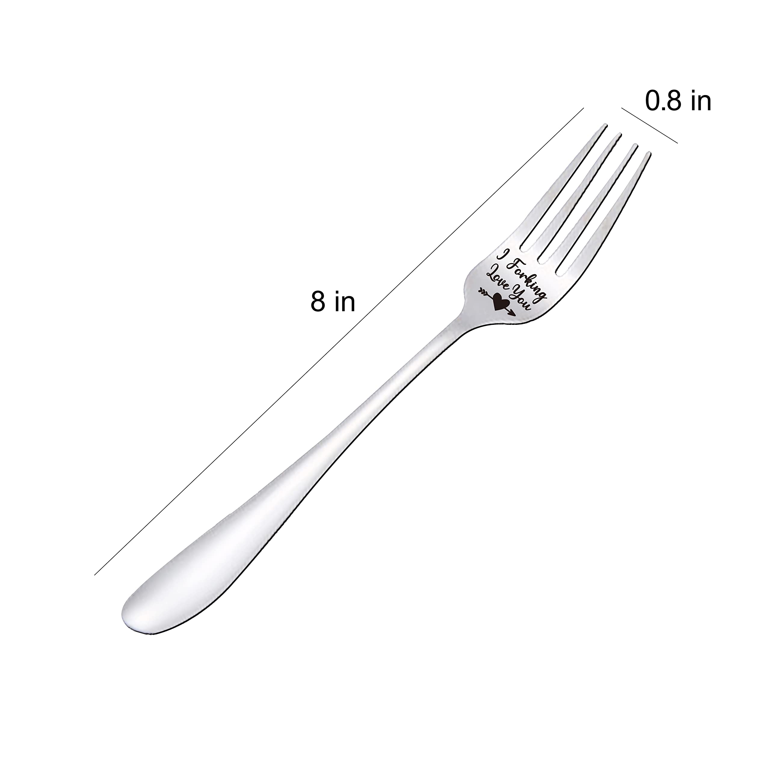2 Pieces I Luck Love You Fork, Boyfriend Anniversary Gifts, Cute ...