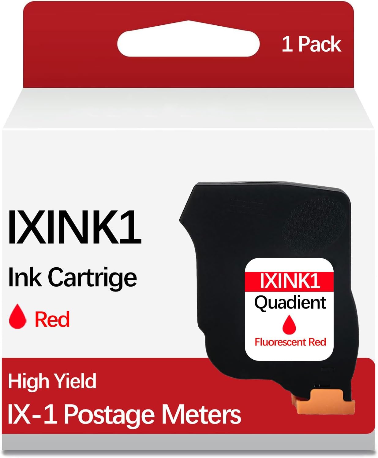 Amazon.com: Duhaink IXINK1 Compatible Quadient Red Ink Cartridge for ...