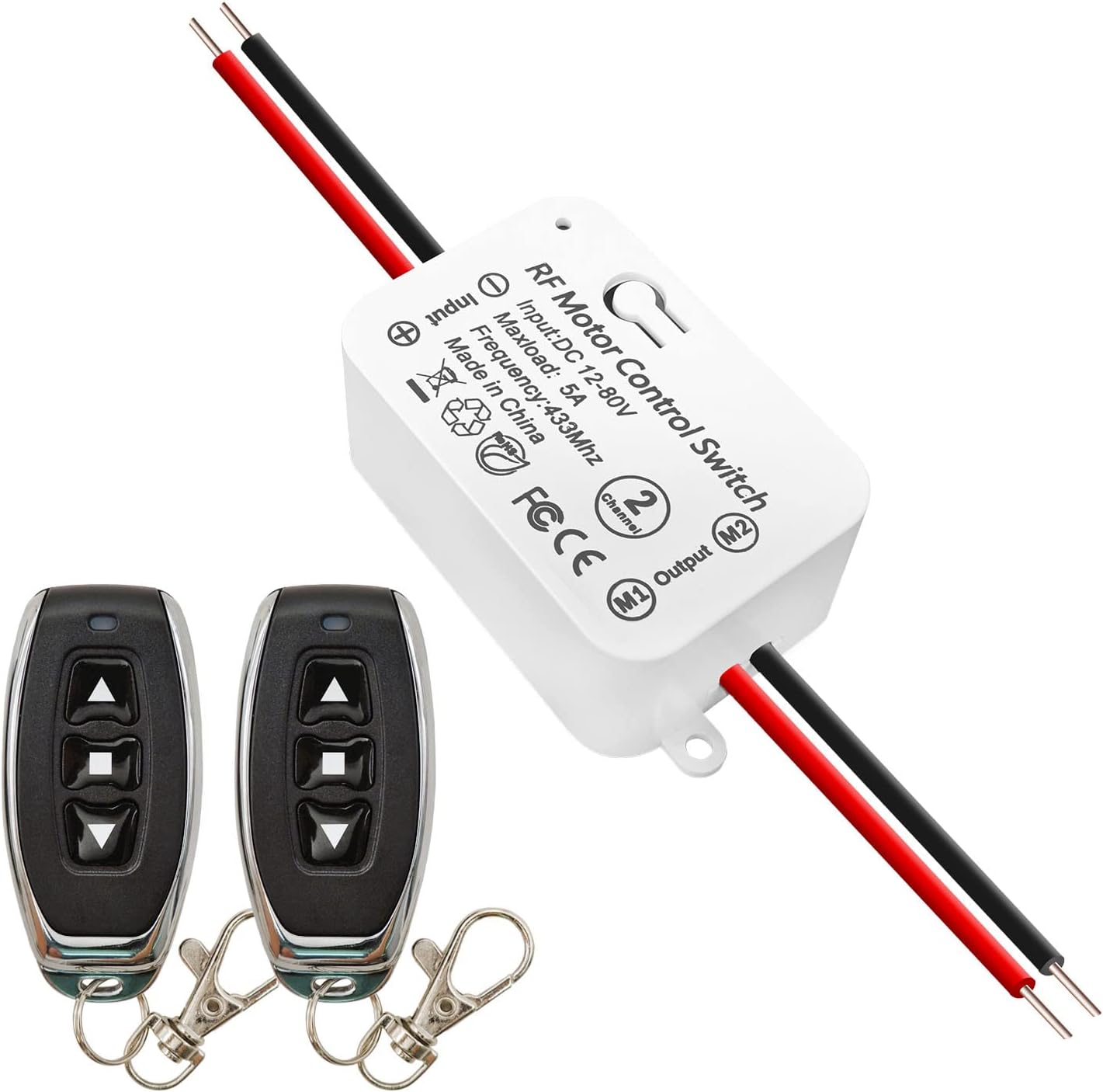 Solidremote 12V - 24V Secure Wireless RF Remote Control Relay Switch ...