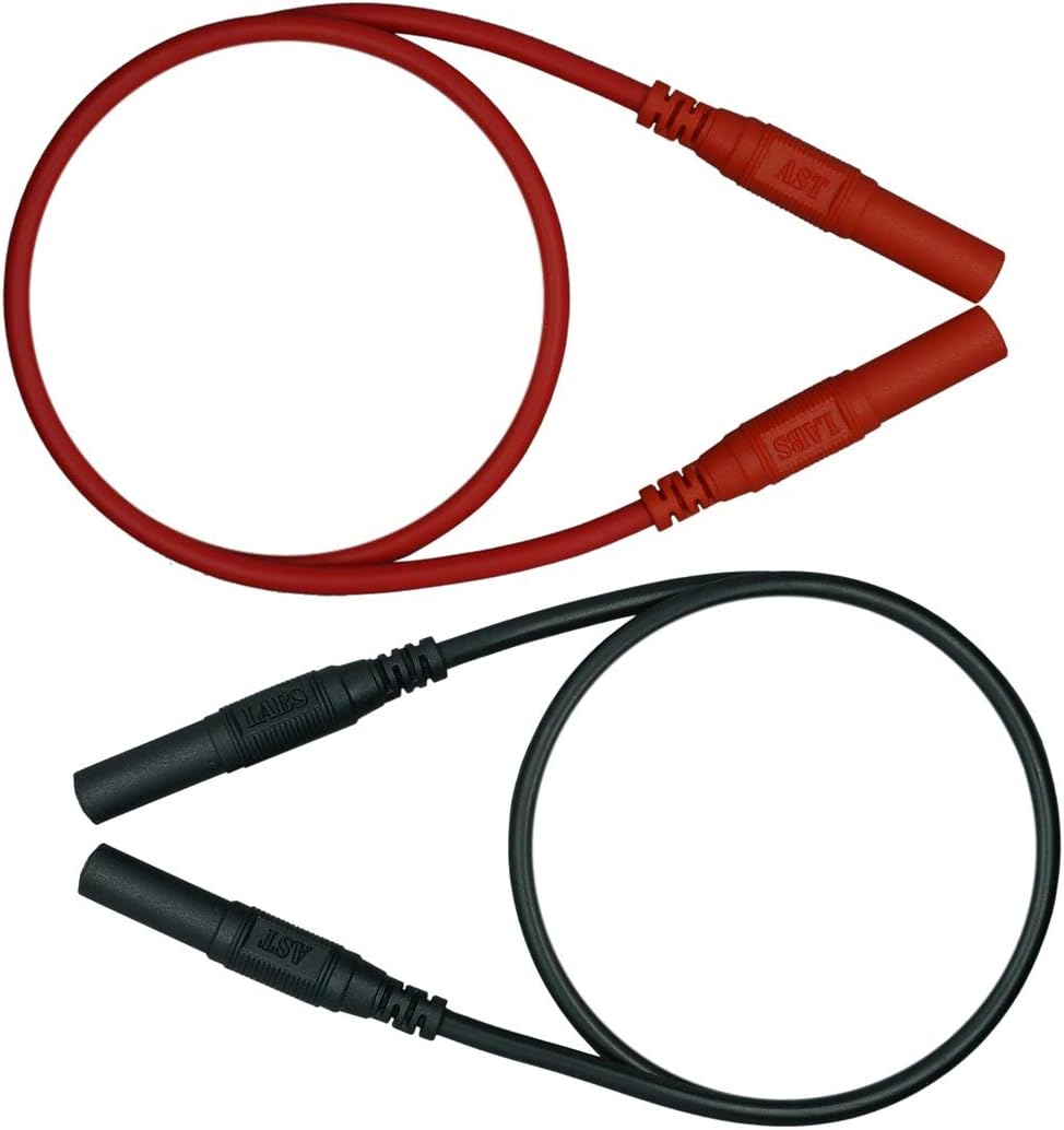 Amazon.com: AST Labs Test Lead Extension Cable Banana Plug 4 mm ...