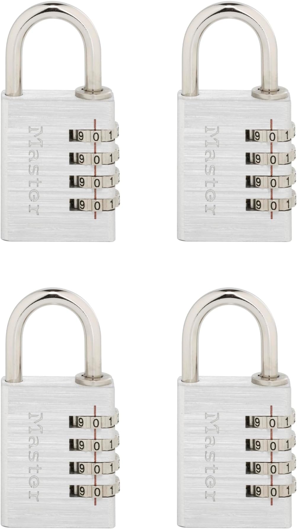Amazon.com: Master Lock Set Your Own Combination Padlock, 4 Pack ...