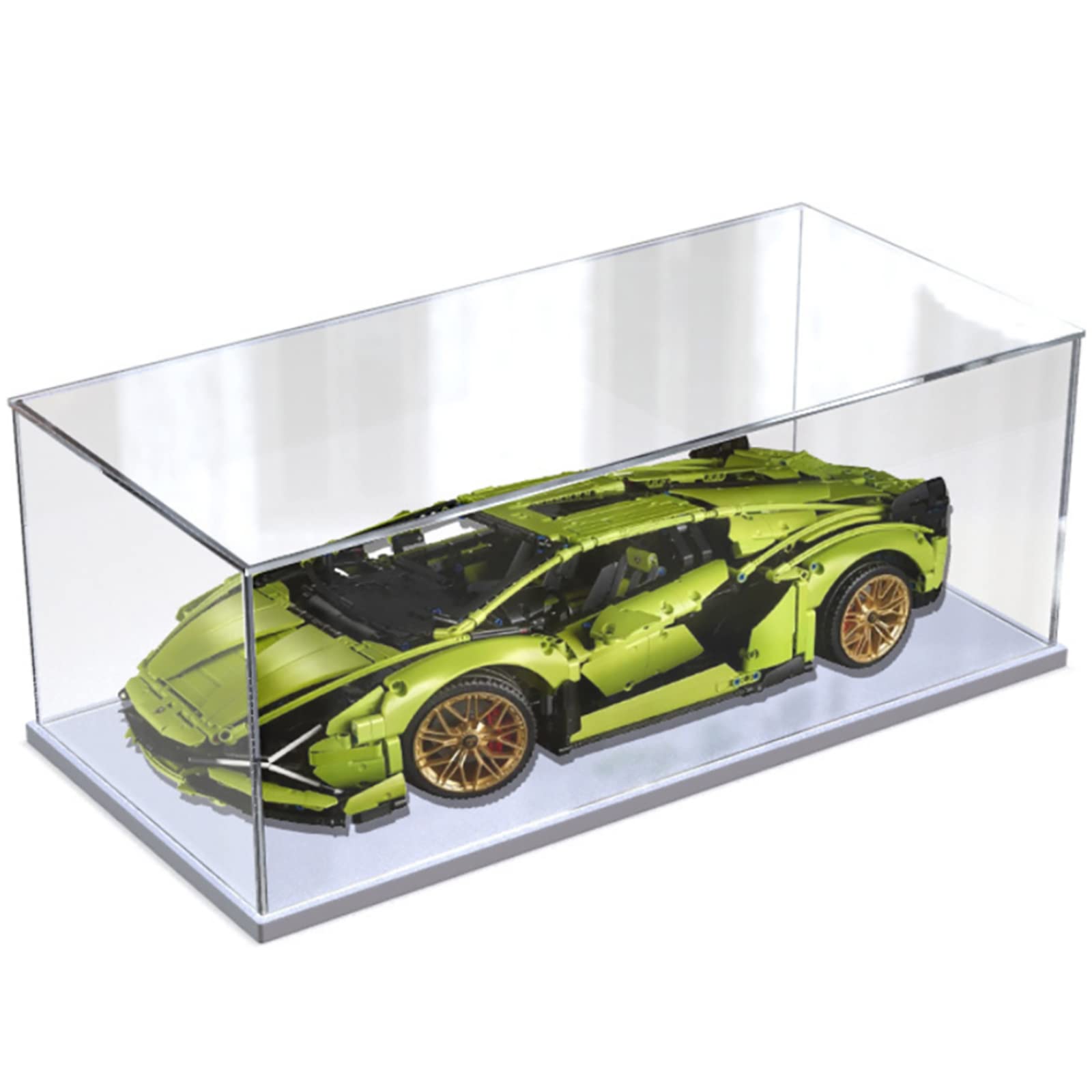 Buy ELEpure Clear Acrylic Display Case Large Countertop Box Cube ...