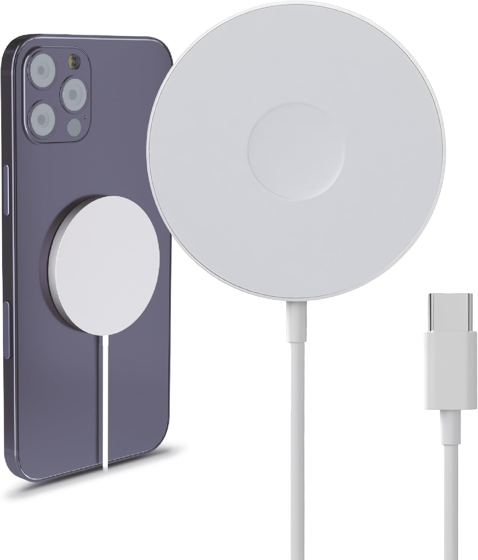 EXW Chargeur sans Fil pour iphone 15W,Rapide Chargeur Mag-Safe ...