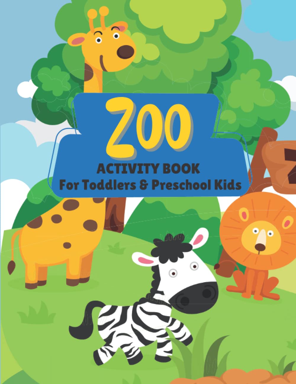 Zoo Activity Book For Toddlers & Preschool Kids: A Big Zoo Dot To Dot ...