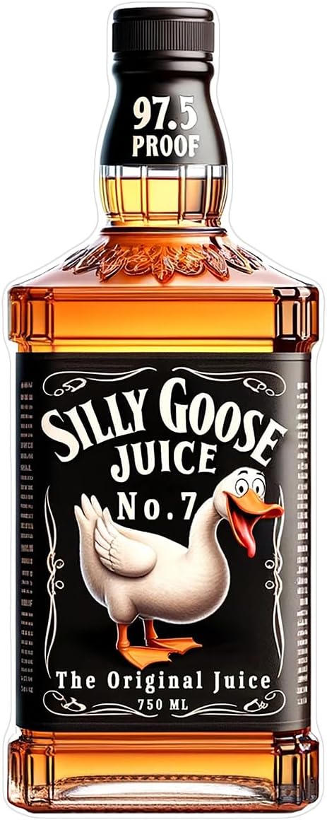 Amazon.com - 4 Inch Silly Goose Whiskey Sticker - Durable, Waterproof ...