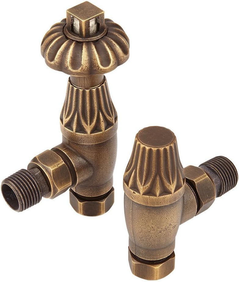 Home Standard® Westminster Traditional Antique Brass Angled Central ...