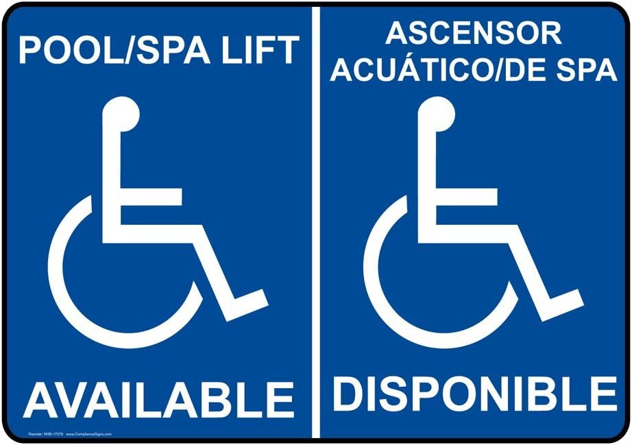Amazon.com : Pool Spa Lift Available With Symbol Sign NHB-17078 ...