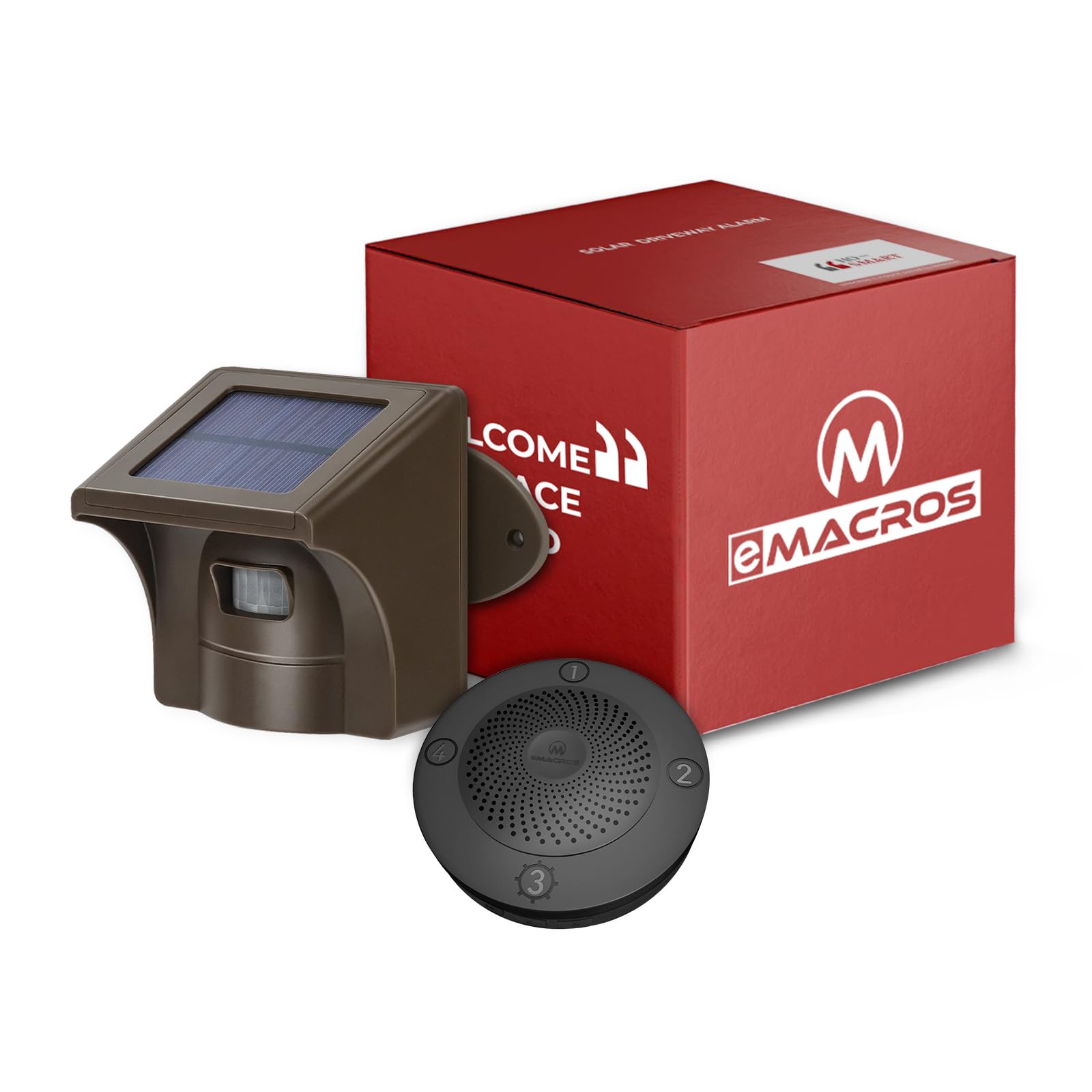 Buy EMACROS 1 2 Mile Long Range Solar Wireless Driveway Alarm Outdoor