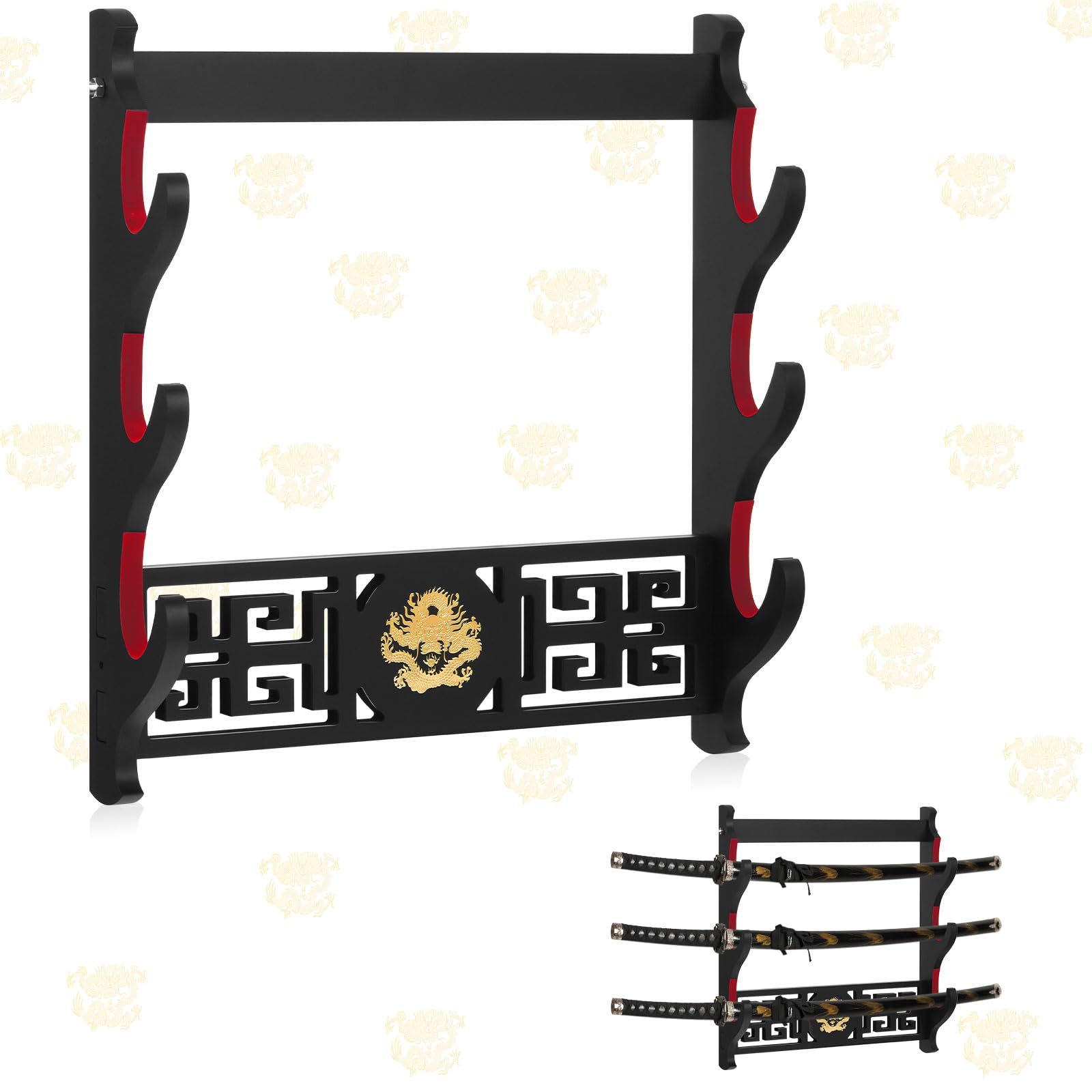 Snapklik.com : Barydat Katana Sword Holder Stand Wall Mount Katana ...