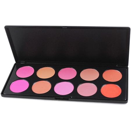 Amazon.com : FantasyDay Pro 10 Colours Large Powder Blush/Blusher ...
