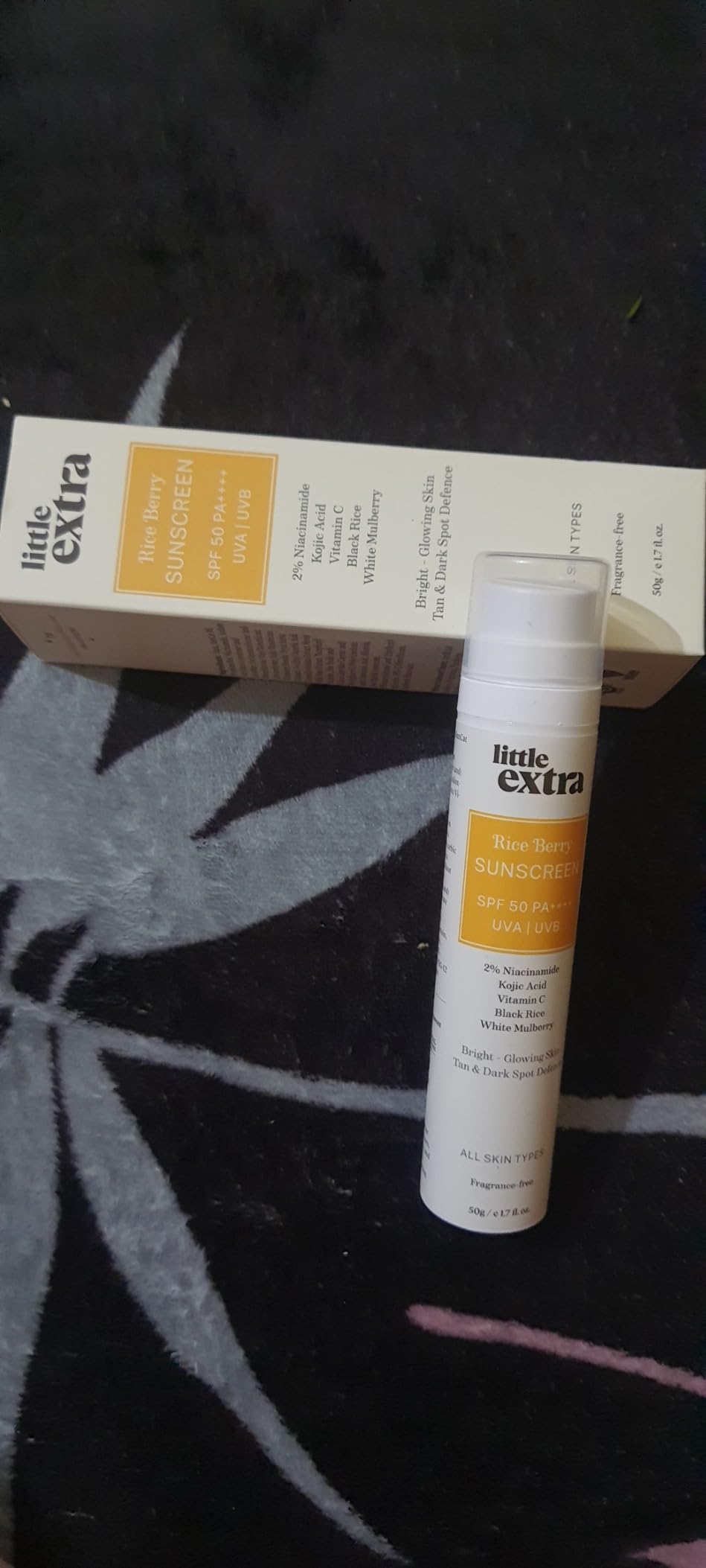 little extra Rice Berry Sunscreen, Spf 50 Pa++++, Uva/B, Fast Absorbing ...