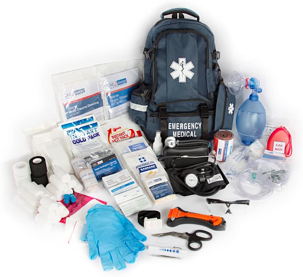 Amazon.com: LINE2design First Aid Tactical Bag Kit - EMT Emergency ...