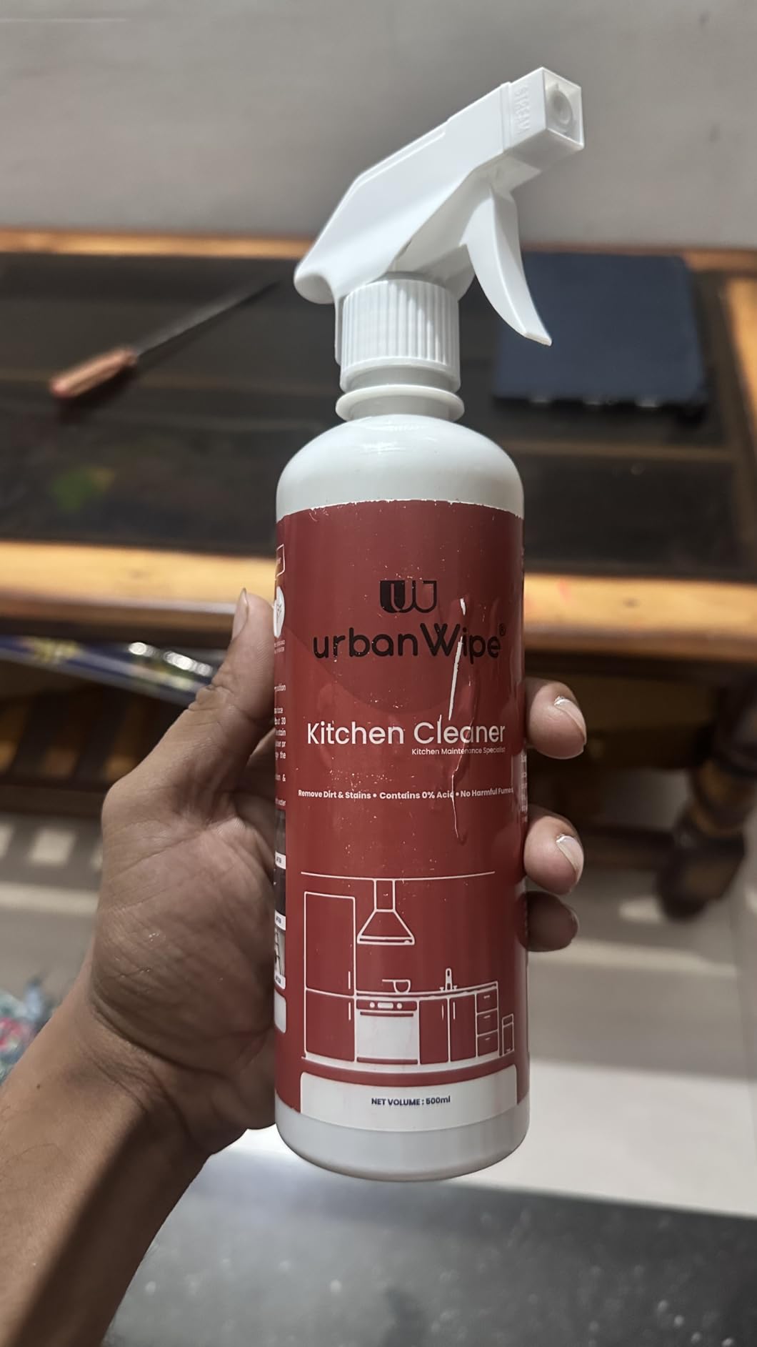 urban Wipe Kitchen Cleaner Spray Suitable For All Kitchen Surfaces, Gas ...