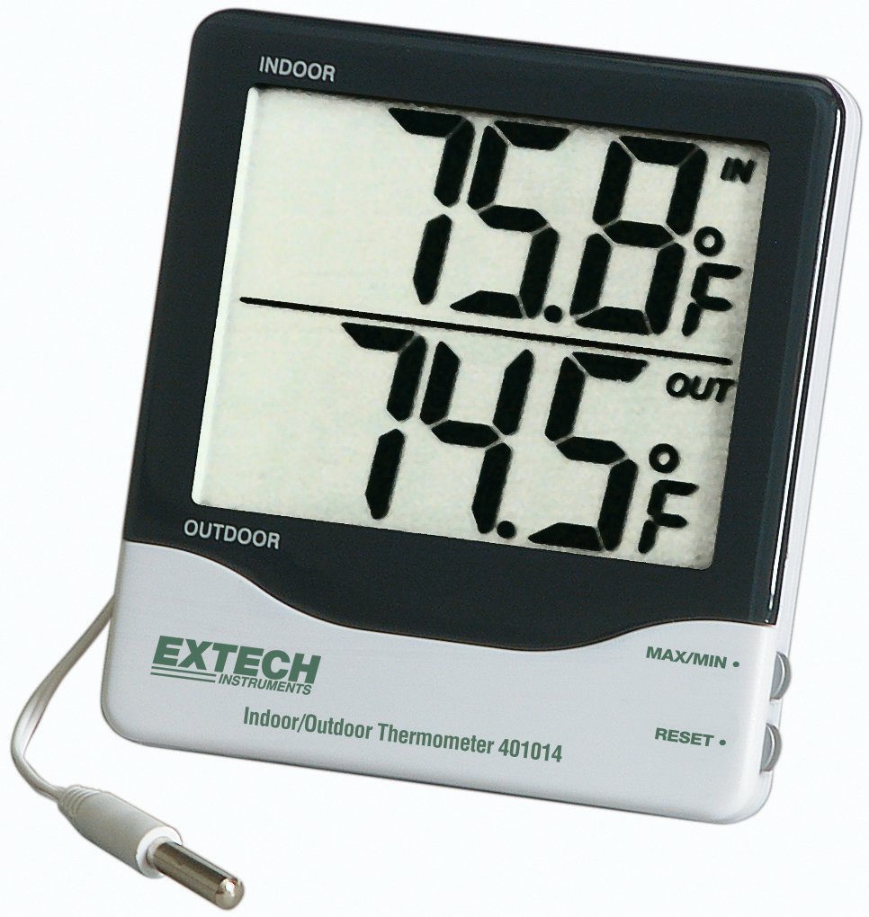 Frey Scientific Big Digit Indoor/Outdoor Thermometer, +/- 1.8 Degree F ...
