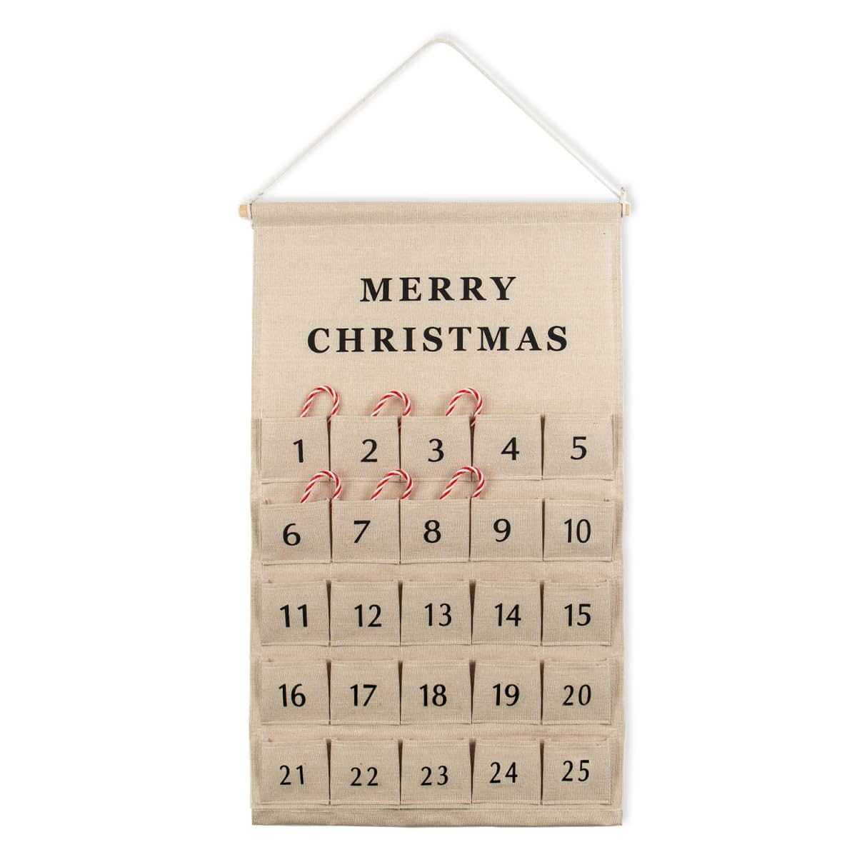 Amazon.com: Christmas Countdown Advent Calendar with Pockets,Advent ...