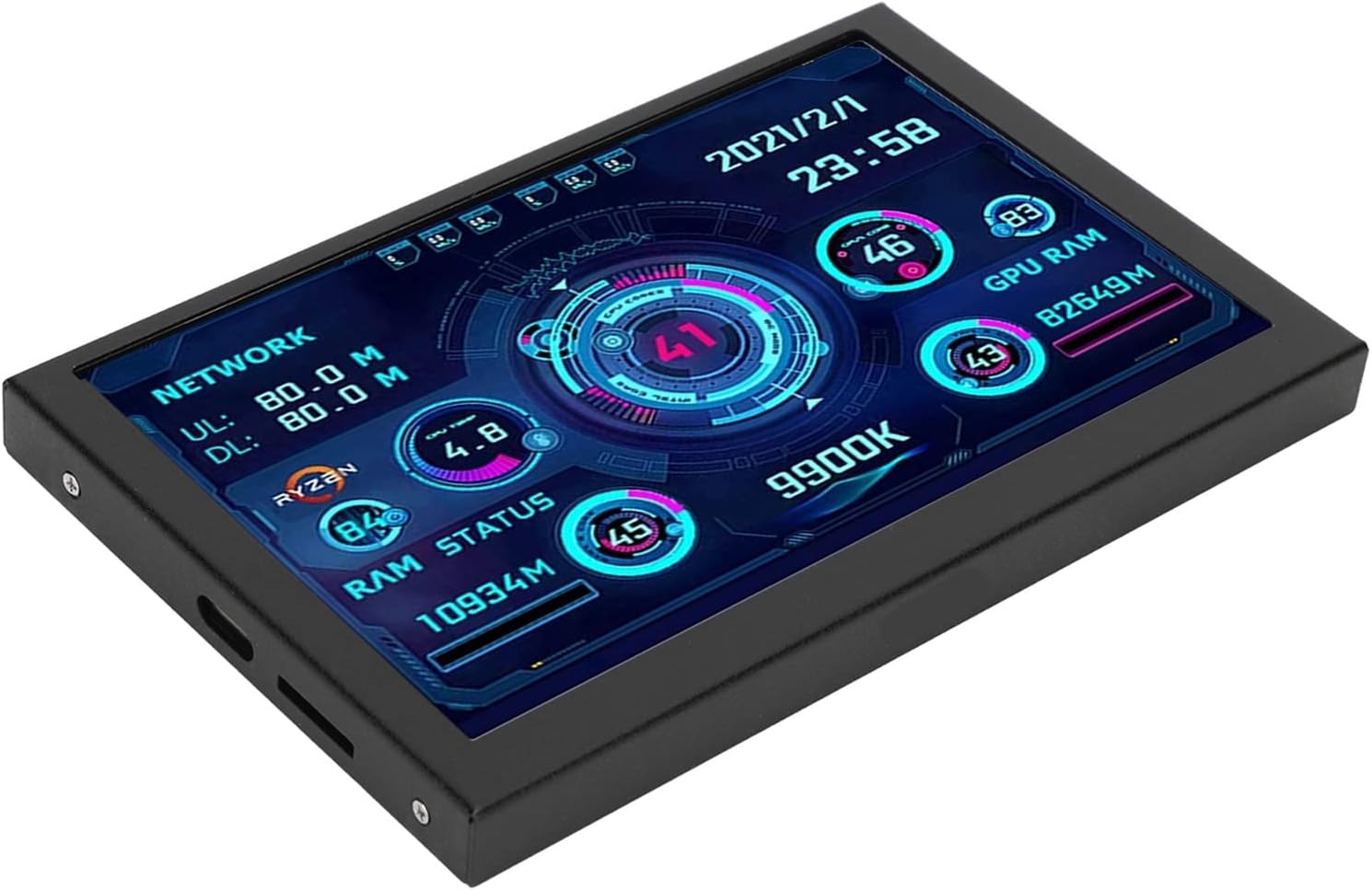 Amazon.com: EDIY 3.5 inch IPS USB Mini Screen AIDA64 PC CPU RAM HDD Data Monitor Computer ...
