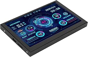 Mini tela ips usb, monitor de dados ips pc cpu de 5 polegadas usb tipo ...