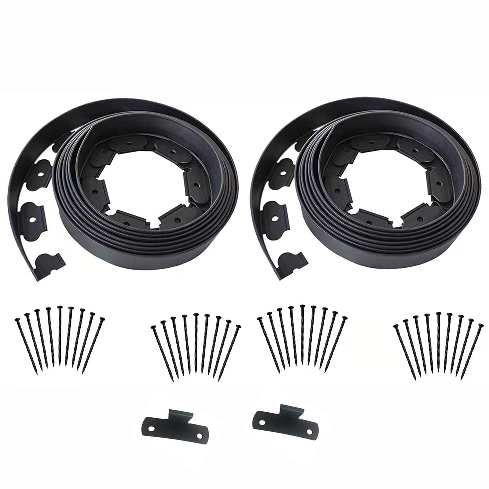 Amazon.com: Landscape Edging Border 40ft Garden Edging Kit Plastic ...