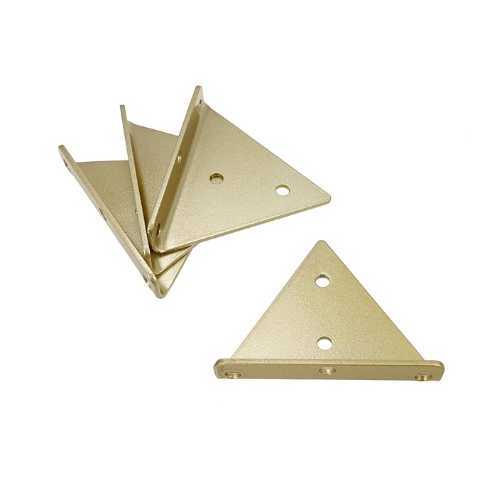 Buy Geesatis 4 Pcs Wall Mounted Shelving Brackets Triangle Support ...