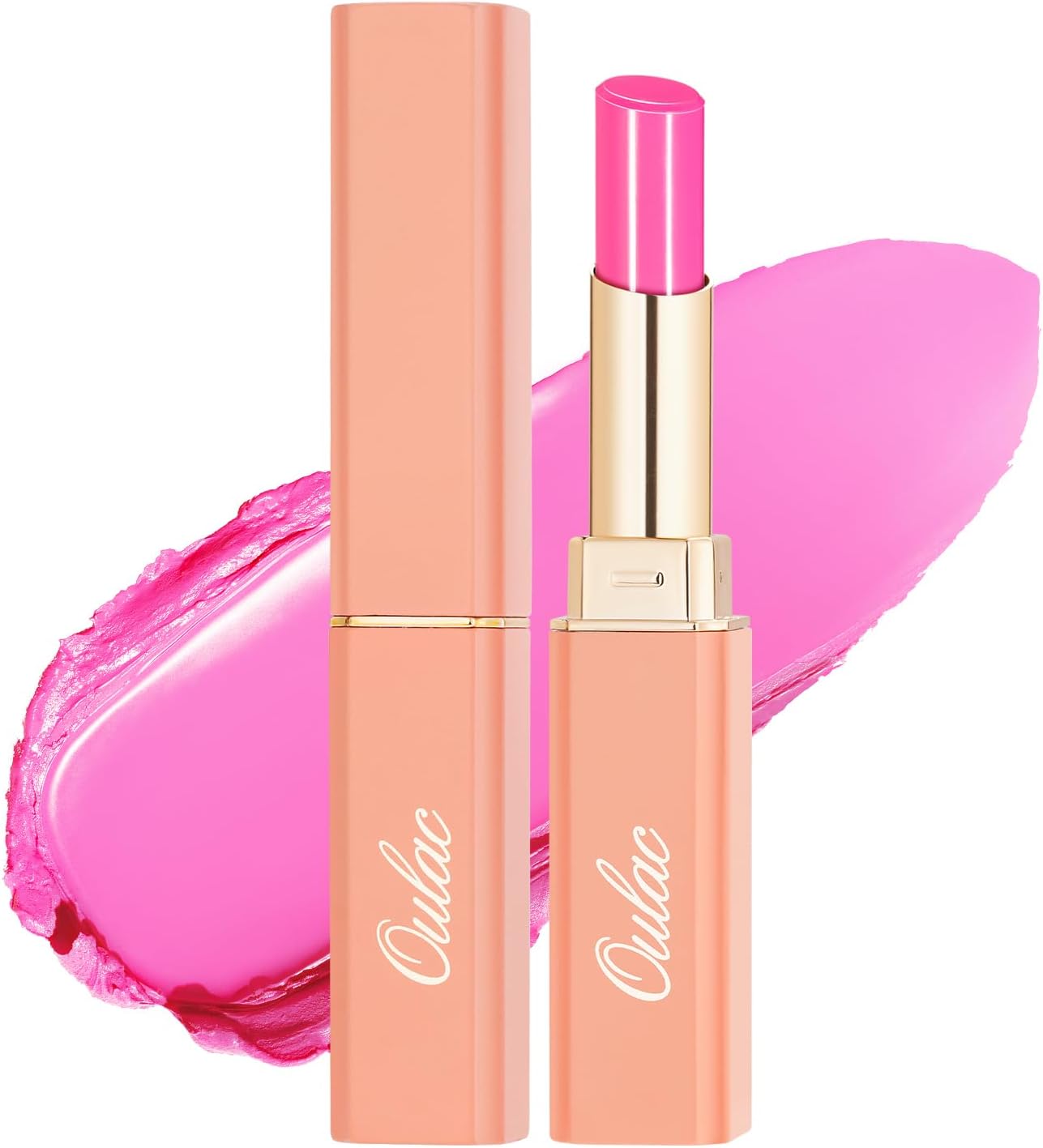 Oulac Bright Pastel Pink Lipstick - Moisture Shine Lipsticks for Women ...