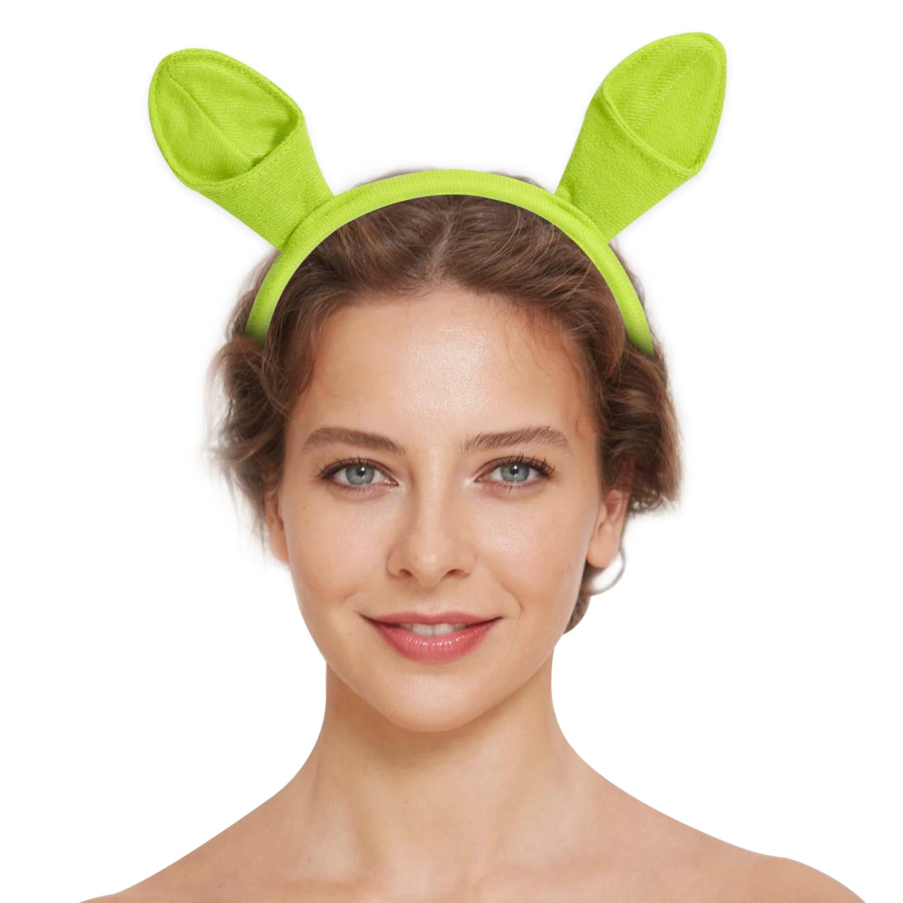 Amazon.com: woxafo Green Ogre Ears Headband, Monster Ears Horns ...