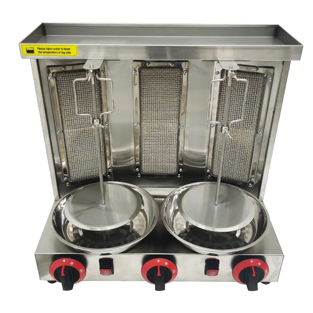 Amazon.com : PreAsion LPG Shawarma Doner Kebab Machine Gas Vertical ...