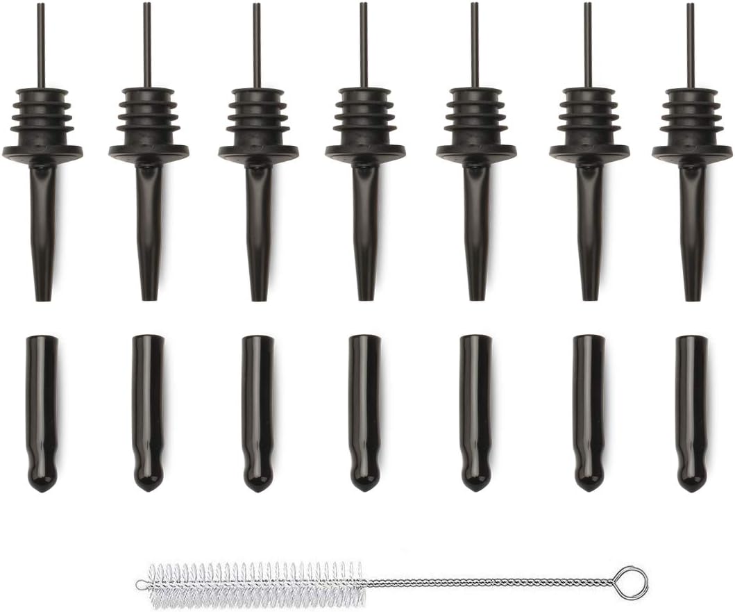 Amazon.com: JNWINOG 12 Pack Liquor Pourers Stainless Steel Gold Classic ...