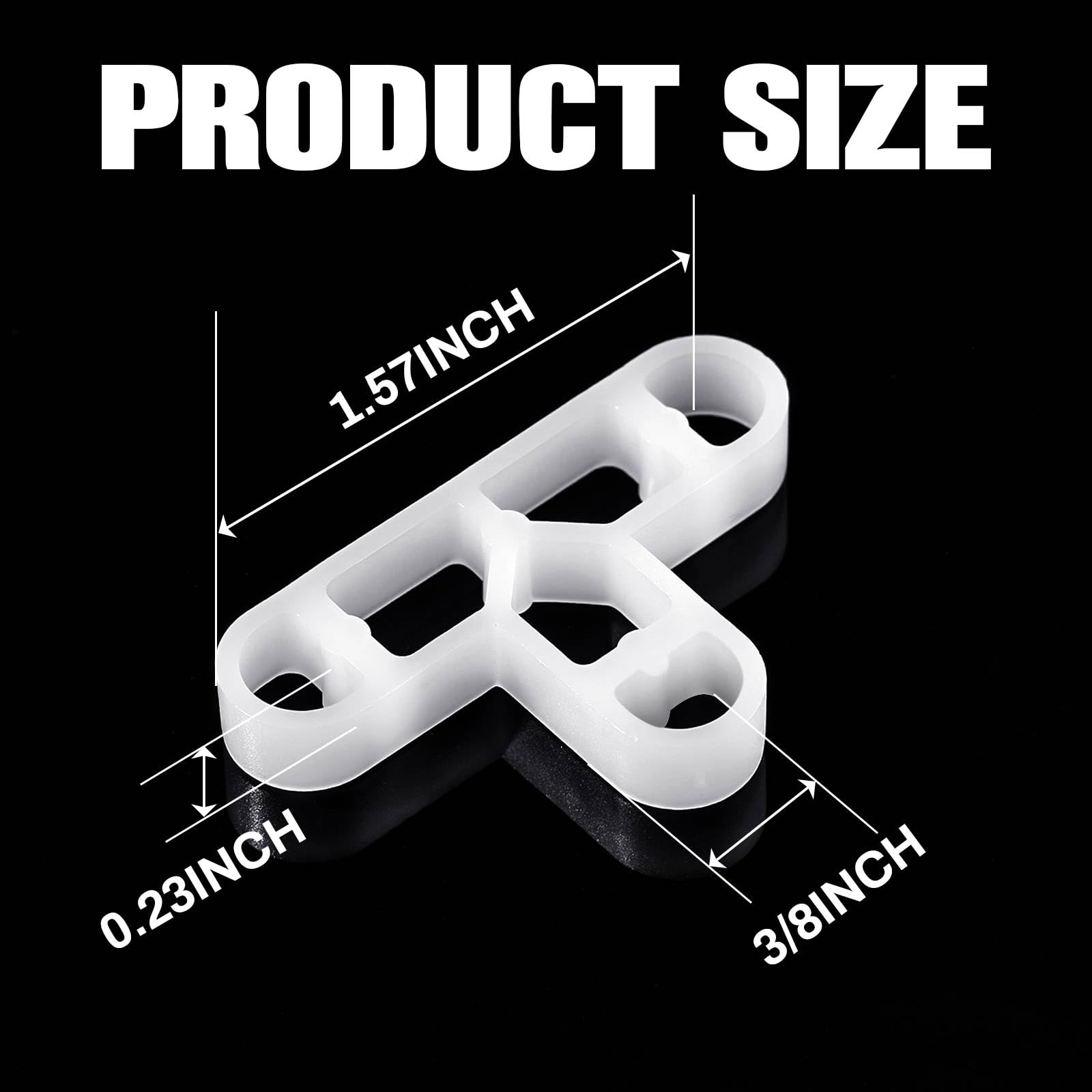 Snapklik.com : 10mm 3/8 Inch 200 Pcs Tile Spacers Brick Wall Separator ...