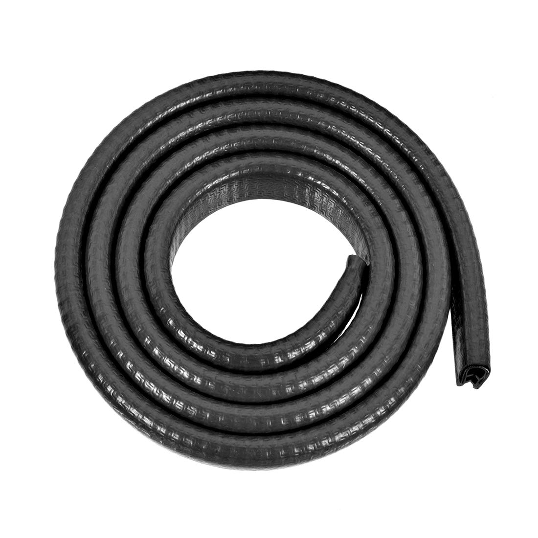 uxcell Edge Trim U Seal Extrusion Black U Channel Edge Protector PVC ...
