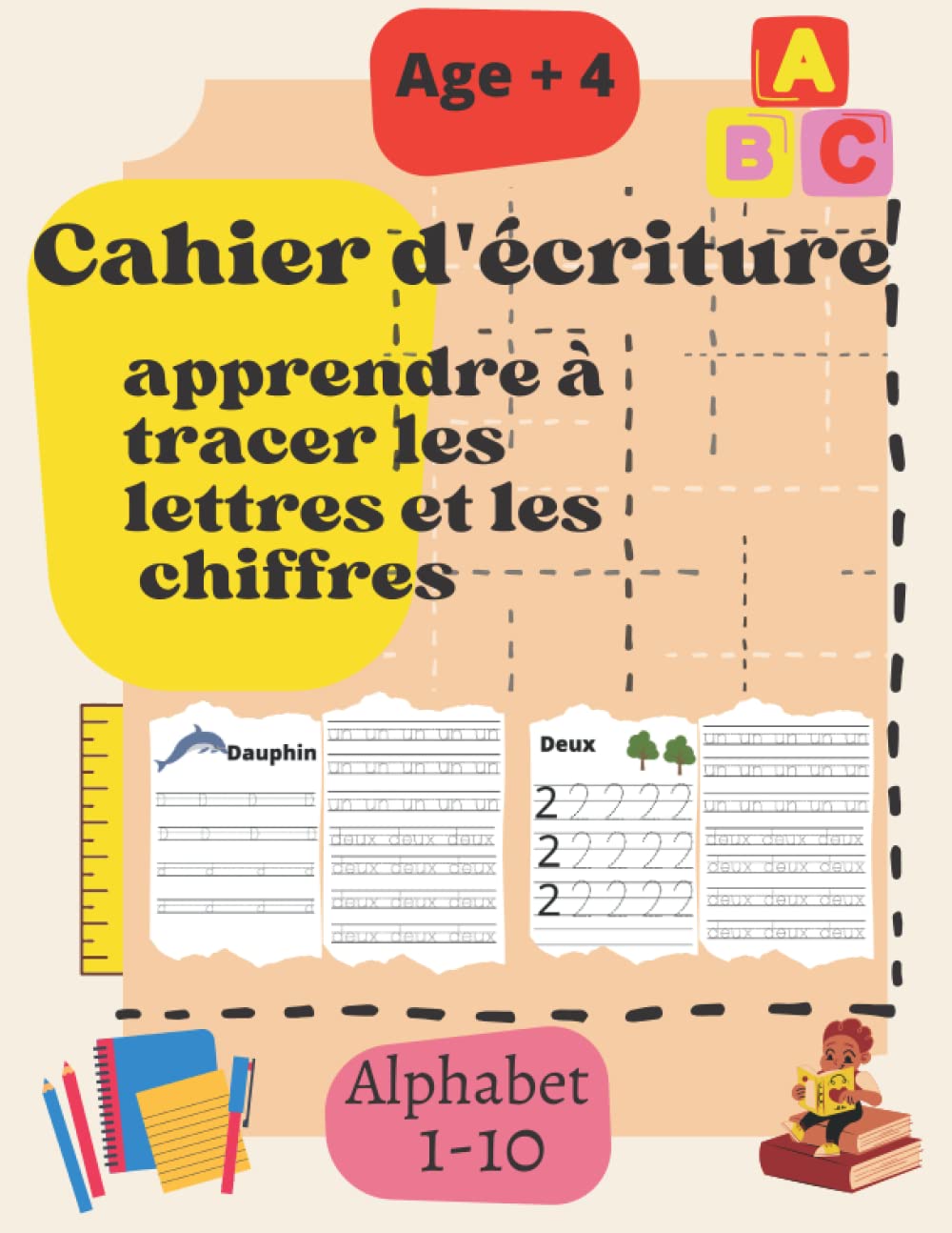 Buy cahier d'écriture apprendre à tracer les lettres et les chifres ...