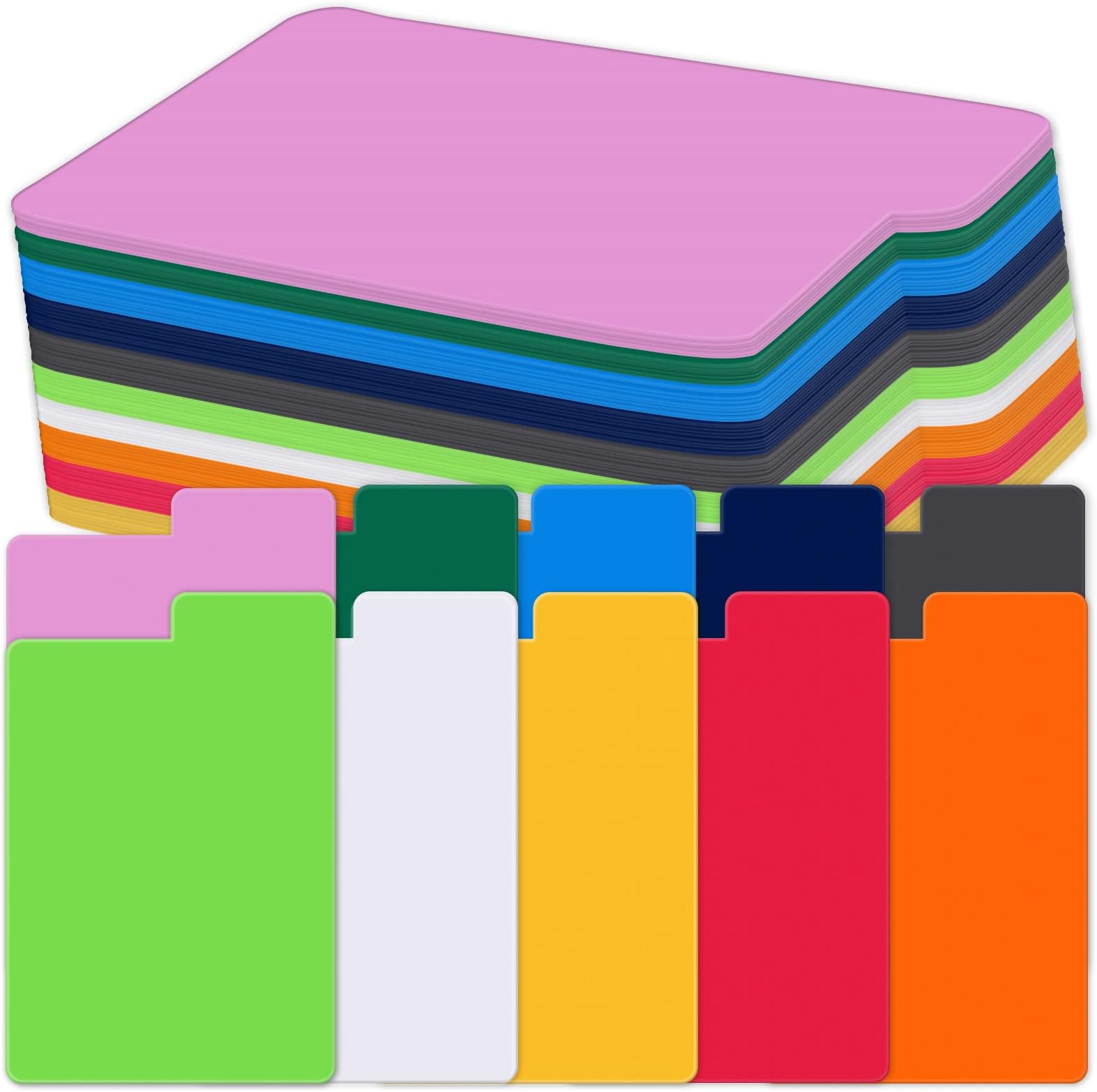 Amazon.com : 120 Pcs Multi-Colored Card Dividers - Frosted Trading Card ...