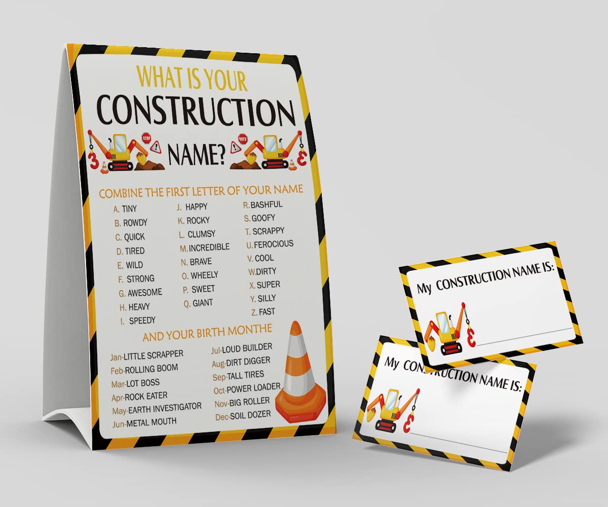 Amazon.com: shupai What's Your Construction Name Game, 1 Construction ...
