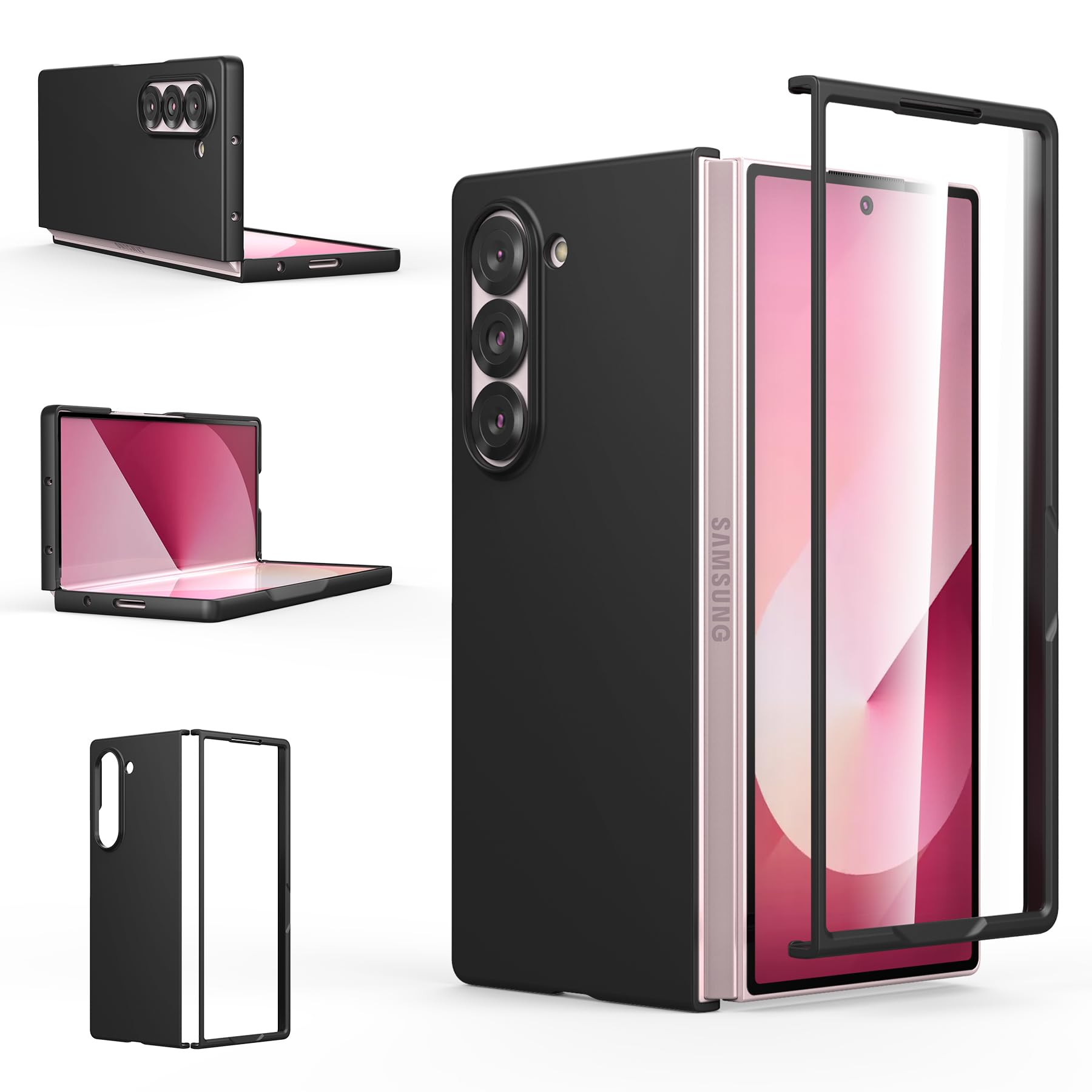 Amazon.com: Foluu Slim Fit Case for Samsung Galaxy Z Fold 6, with Front ...