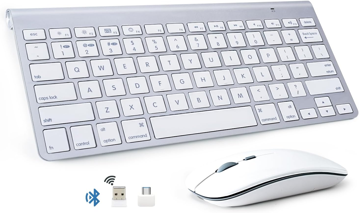 Amazon.com: Bluetooth Keyboard and Mouse for Mac, Wireless Keyboard and ...