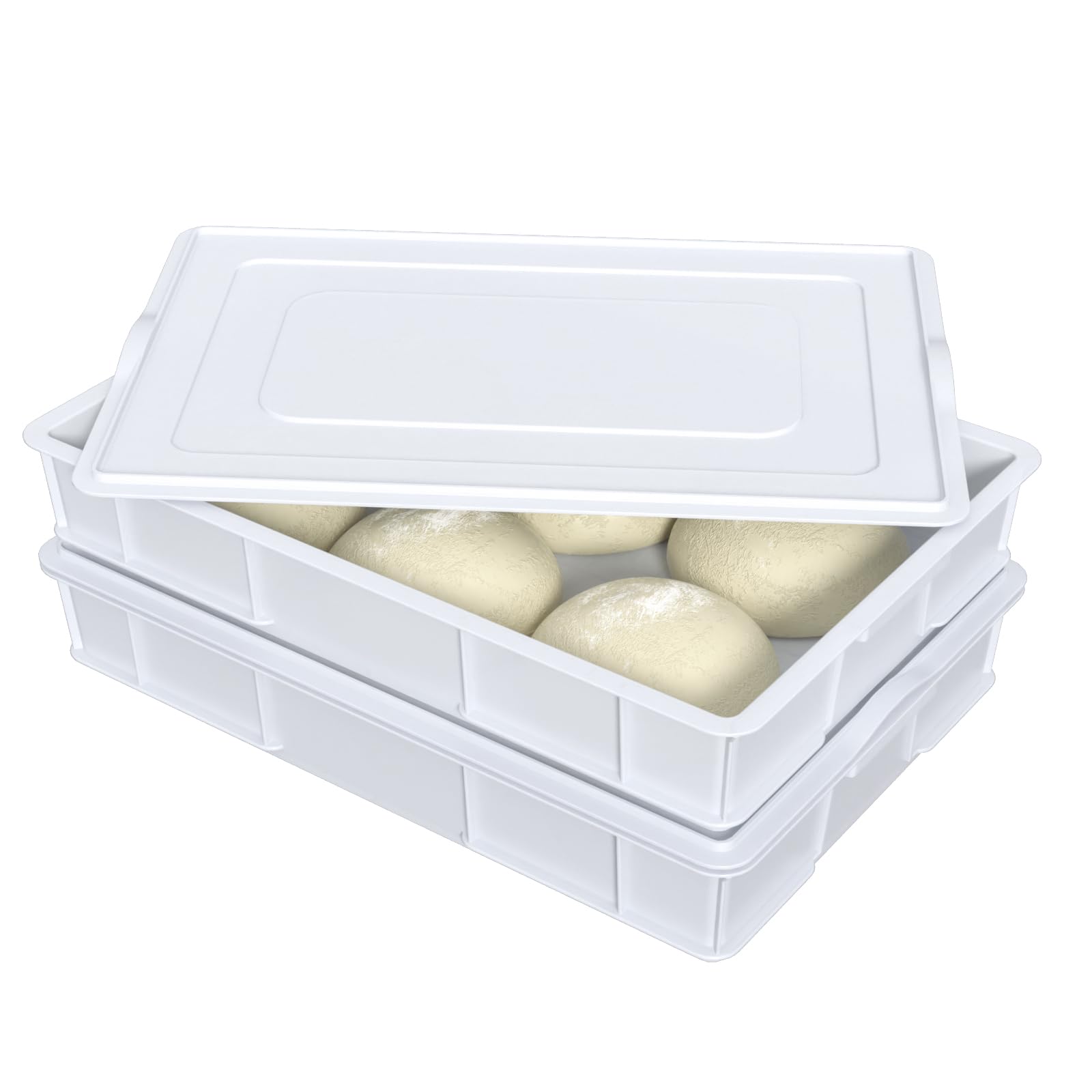 Snapklik.com : Morcte 2-Pack Commercial Dough Proofing Box Tray