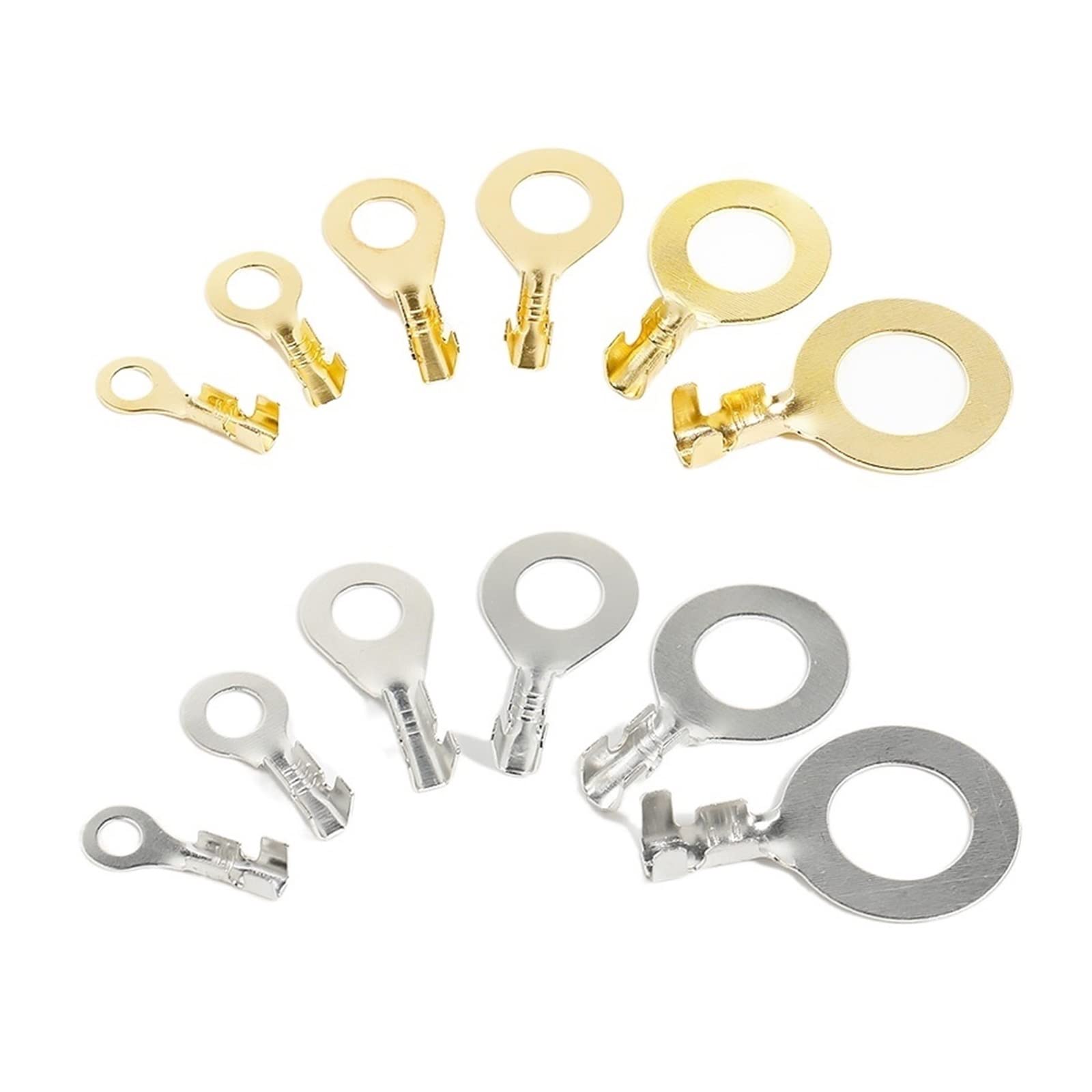 Wire Crimp Connectors Glarks 260-Piece Copper Ring Terminal Assortment ...