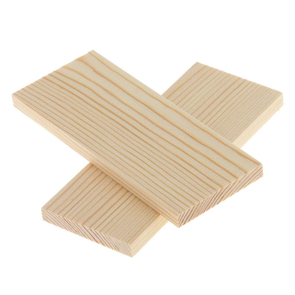 Pravi Natural Pine Wood Rectangle Board Panel for Arts Craft -10 cm (20 ...