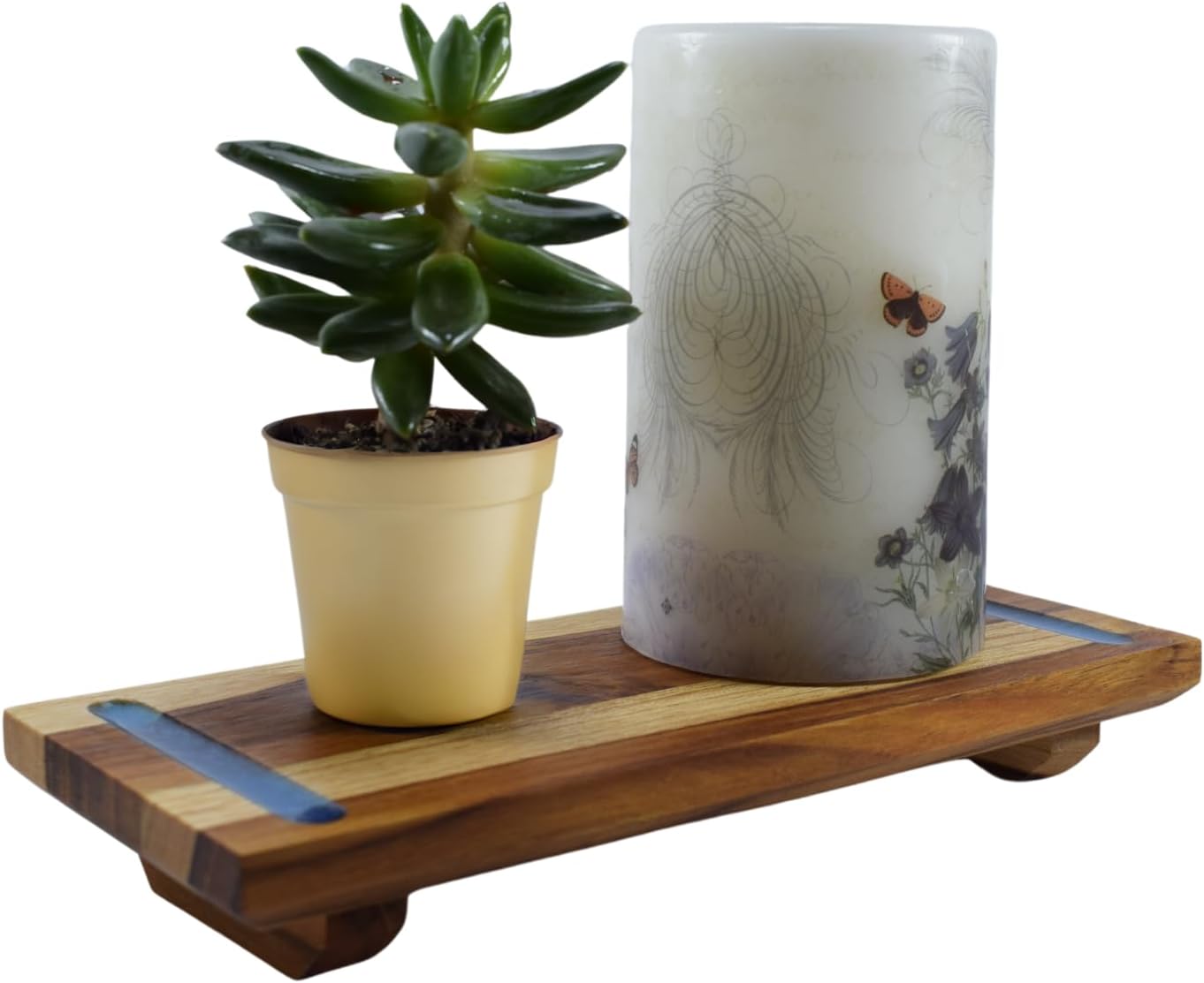 Amazon.com: Teak Wood Bathroom Tray for Soap and Lotion - Organizers ...