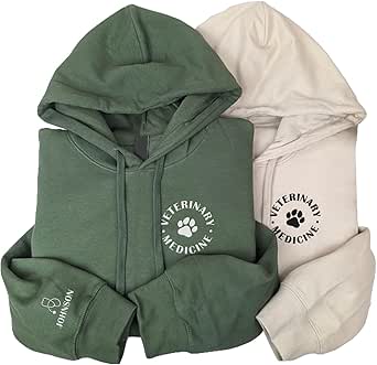 Leeprints Personalized Embroiderd Veterinary Medicine Sweatshirt - Vet ...