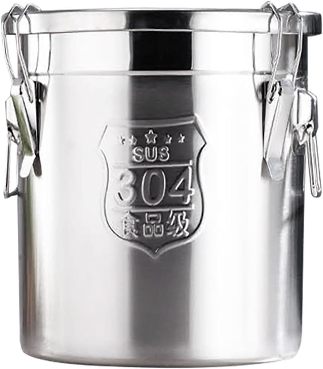 Amazon.com: DNYSYSJ Kitchen Canisters Stainless Steel Canister Rice ...