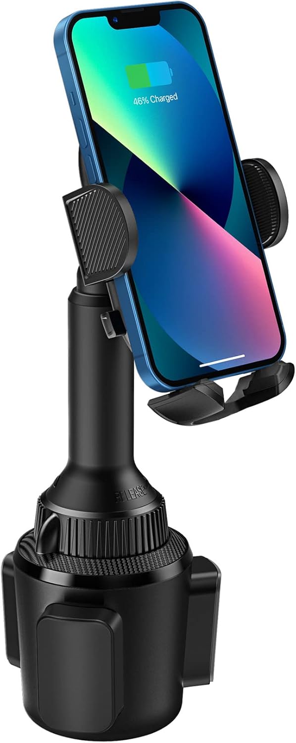 Beglero Cup Holder Phone Mount: Adjustable Height Cup Phone Holder for ...