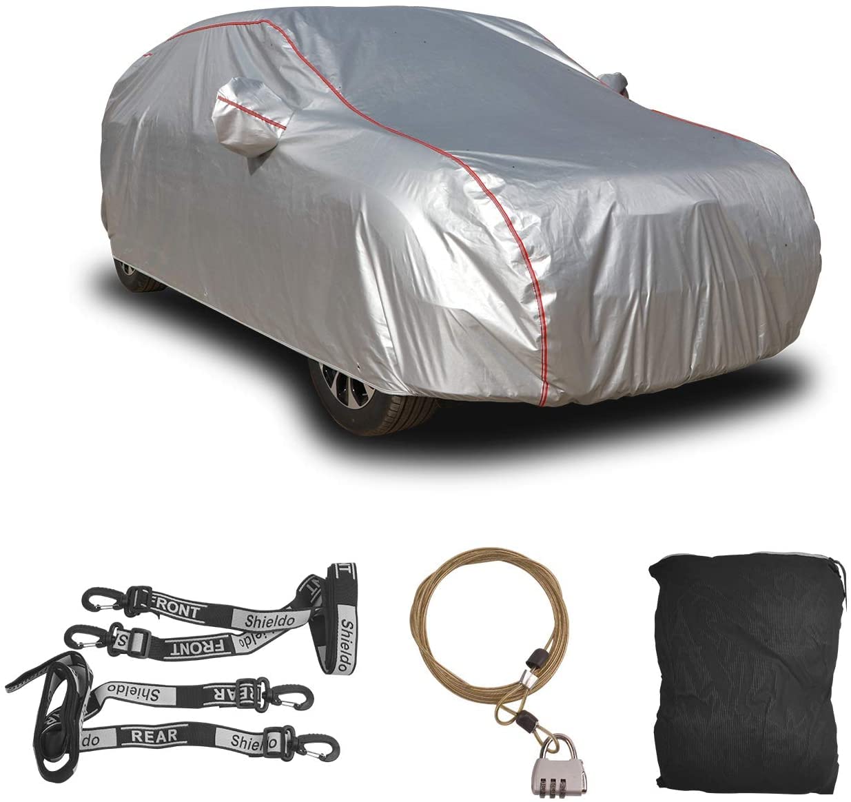 Coverado Car Covers for Automobiles All Weather Waterproof with Door ...