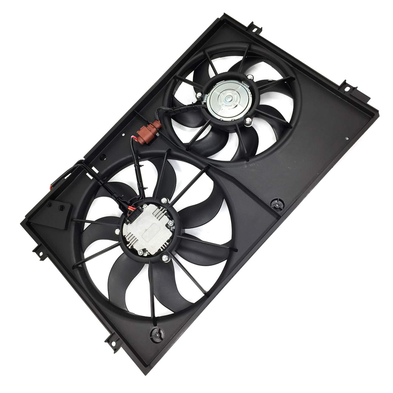 PartsFlow Radiator Cooling Fan Assembly For 2012-2013 Volkswagen Beetle ...