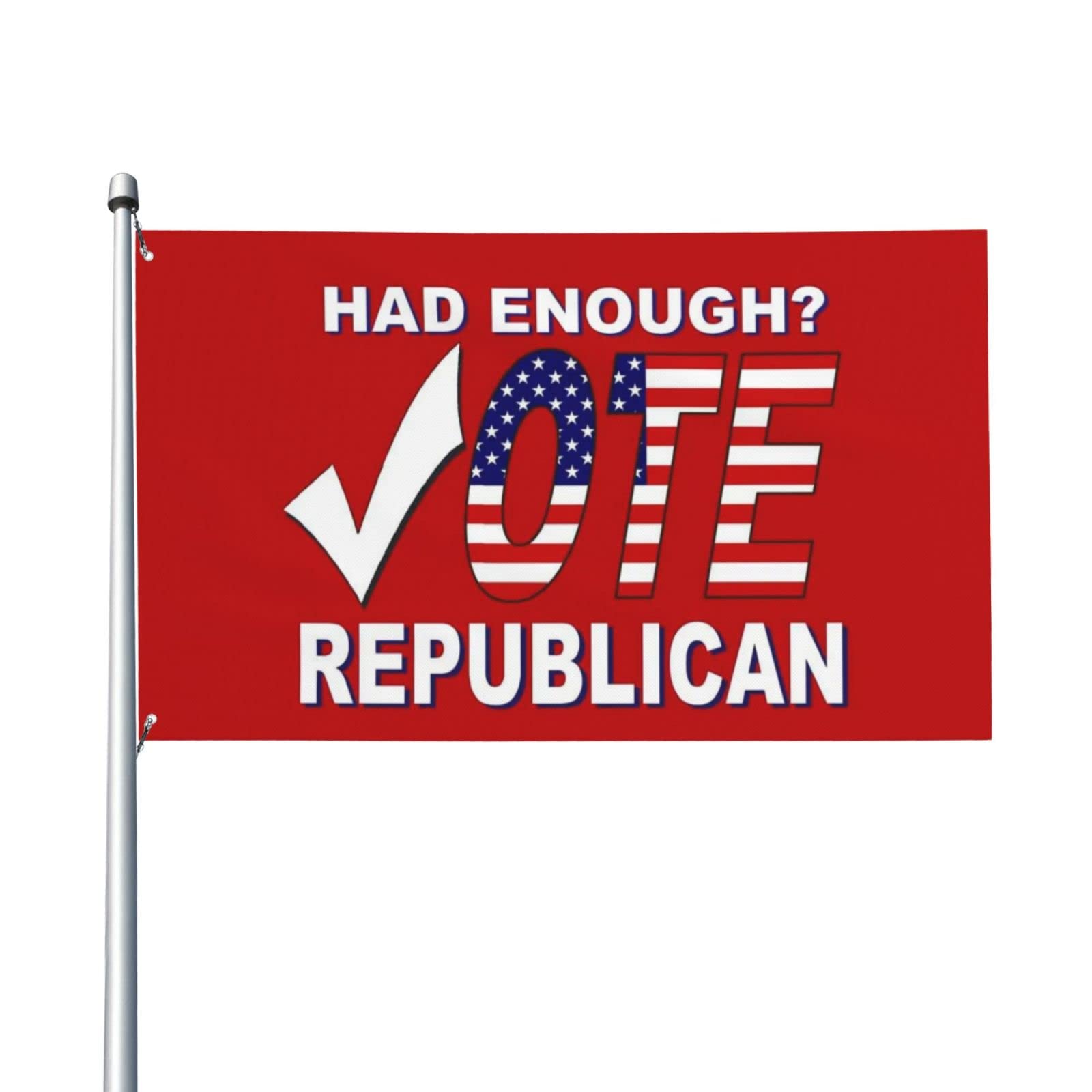 Amazon.com : 3x5 Had Enough Vote Republican Flag Vote Red Anti Democrat ...